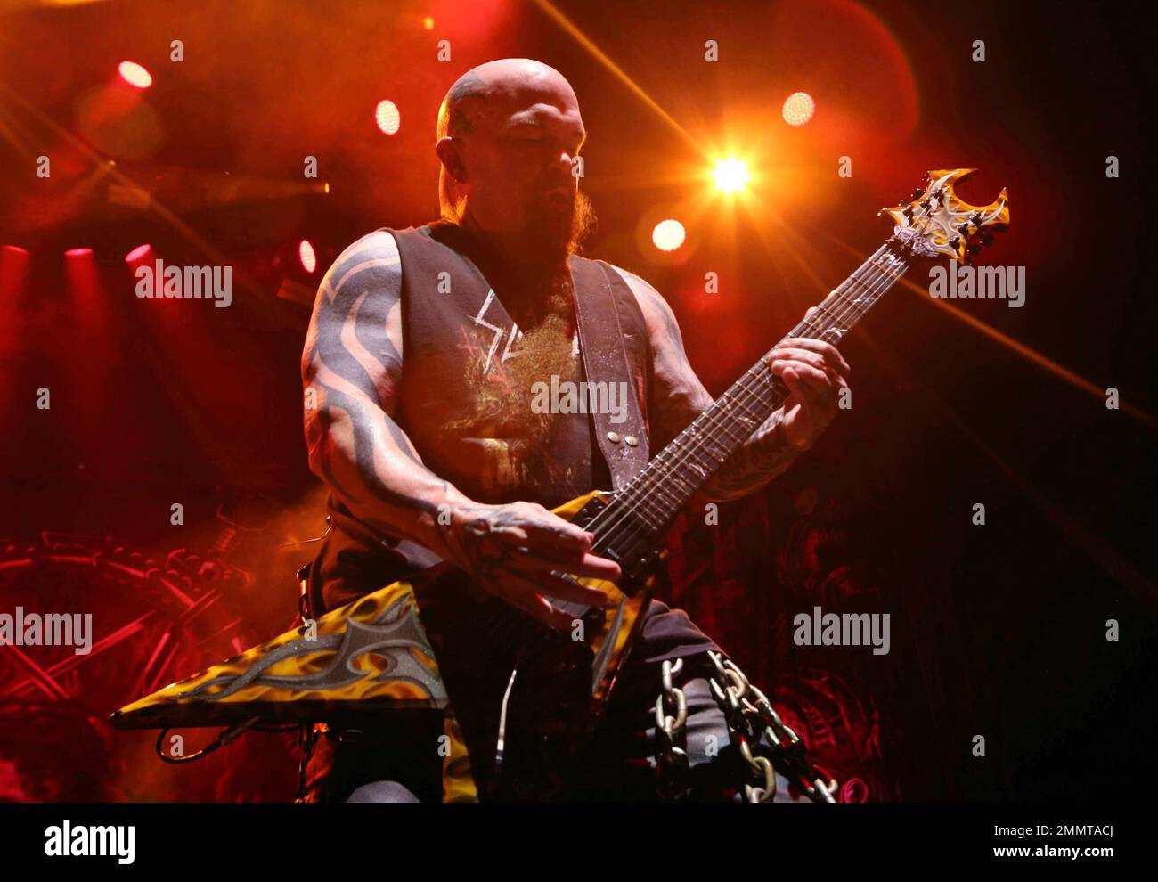 Kerry King with Slayer performs as the opener for Slayer at Cellairis ...