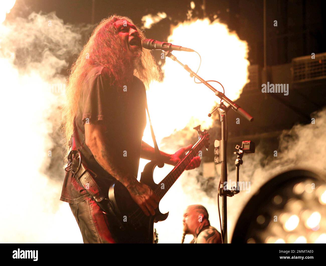 Tom Araya with Slayer performs as the opener for Slayer at Cellairis ...