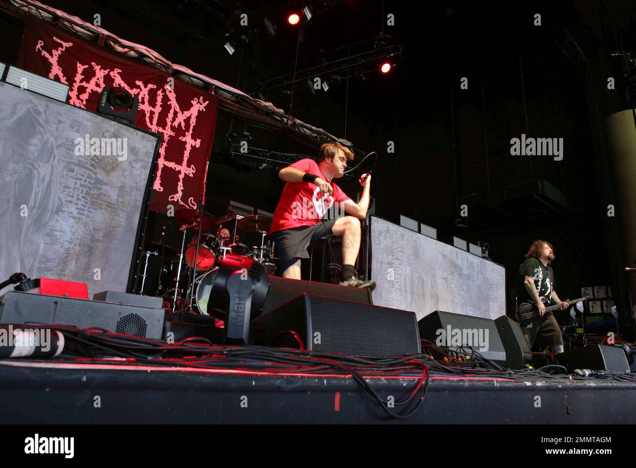 Shane Embury, Mark Greenway, Mitch Harris and Danny Herrera with Napalm ...