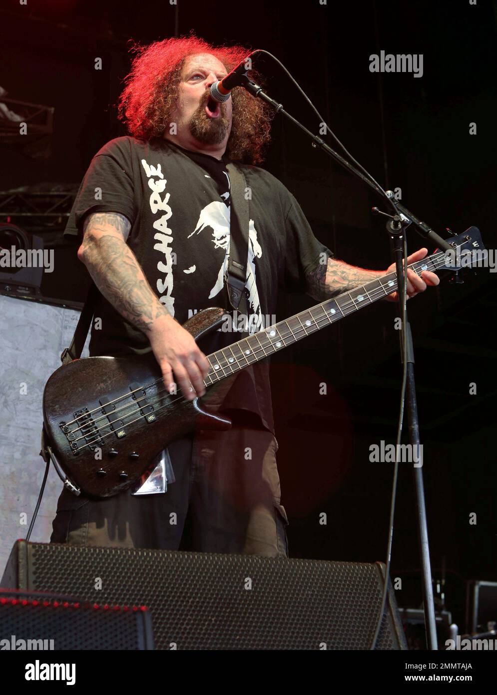 Shane Embury with Napalm Death performs as the opener for Slayer at ...