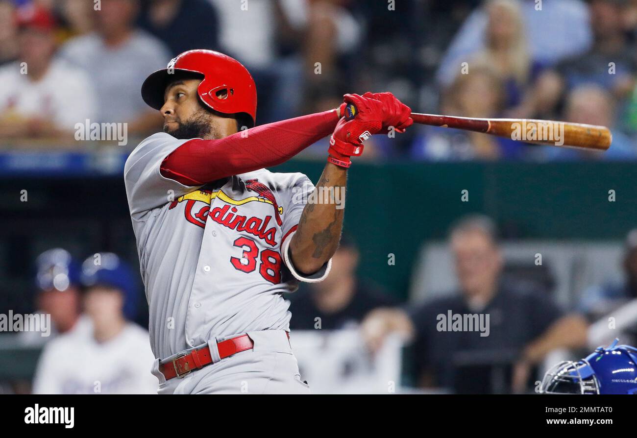 St. Louis Cardinals' Jose Martinez hits an RBI-double in the seventh ...