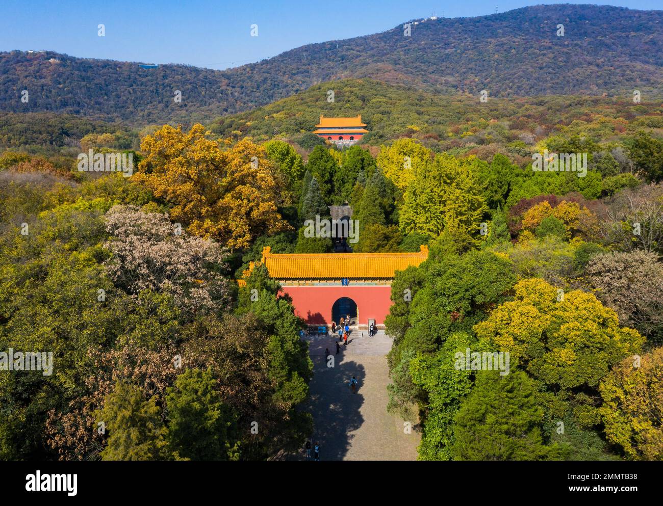 Aerial nanjing Ming tomb Stock Photo - Alamy
