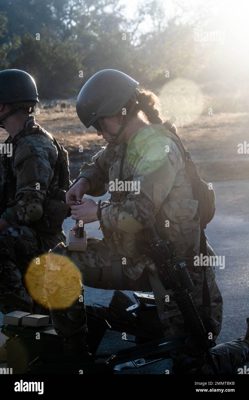 U.S. Air Force Airman Basic Cheyenne Torres, security forces trainee ...