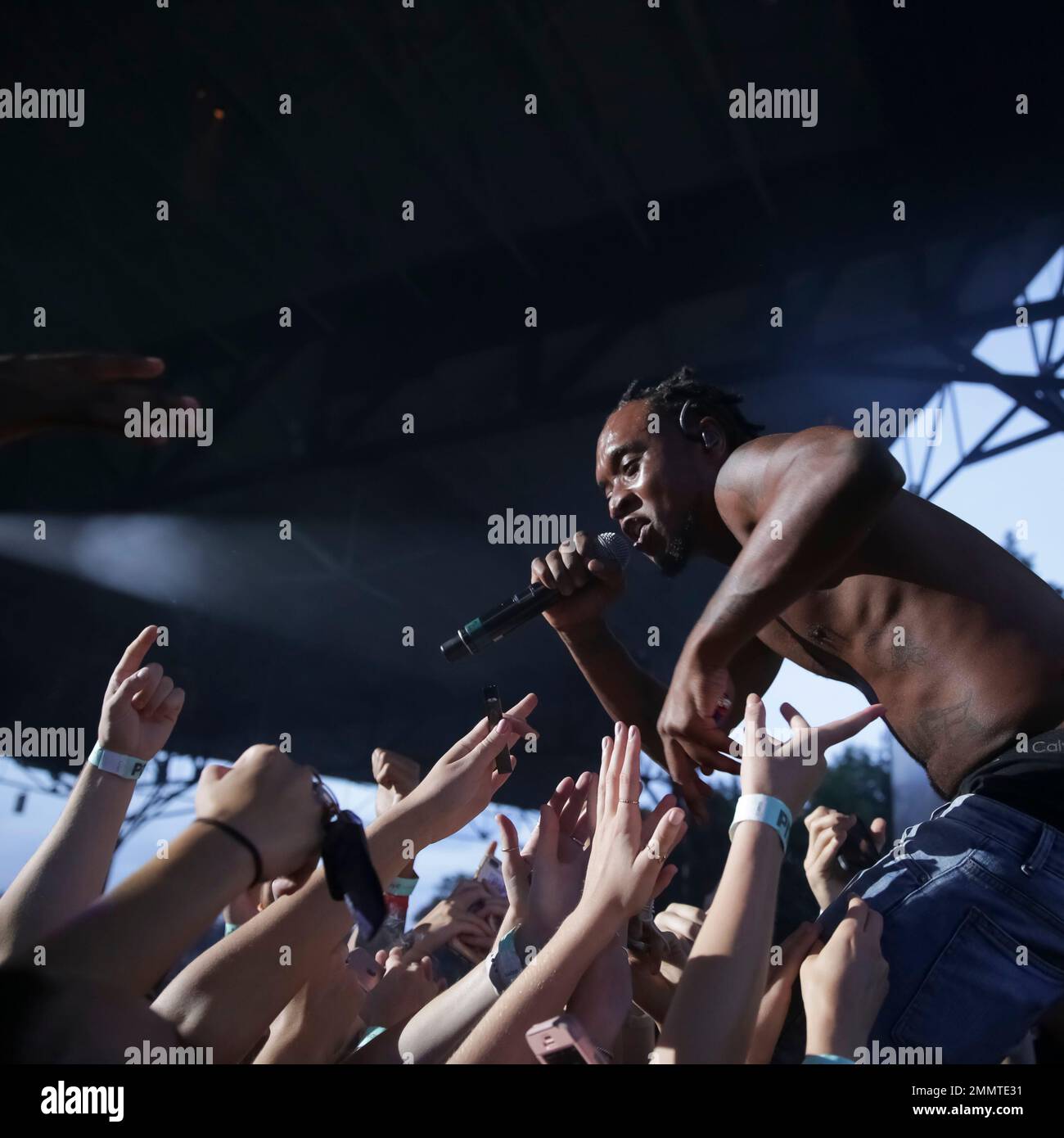 Rapper Slim Jxmmi, of Rae Sremmurd, performs on stage during the Dazed ...