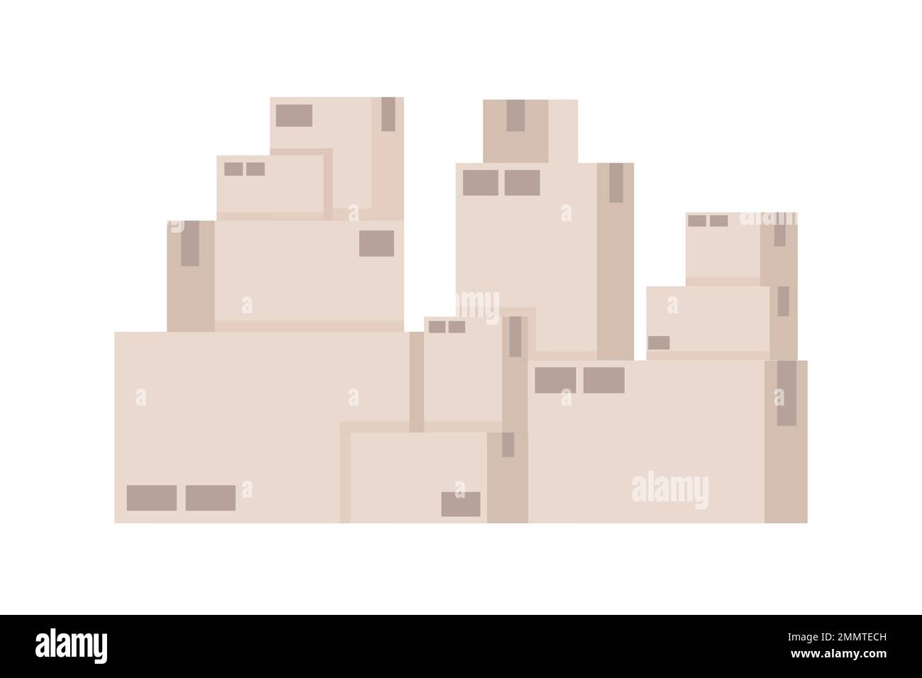 Inventory boxes stack Stock Vector Images - Alamy