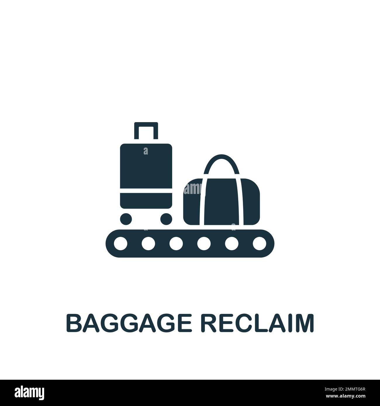 Baggage Reclaim Icon Monochrome Simple Sign From Airport Elements