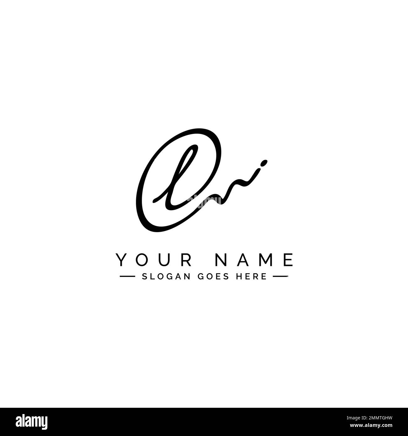 L Letter Signature Logo - Initial Alphabet for L - Hand Drawn L Logo ...