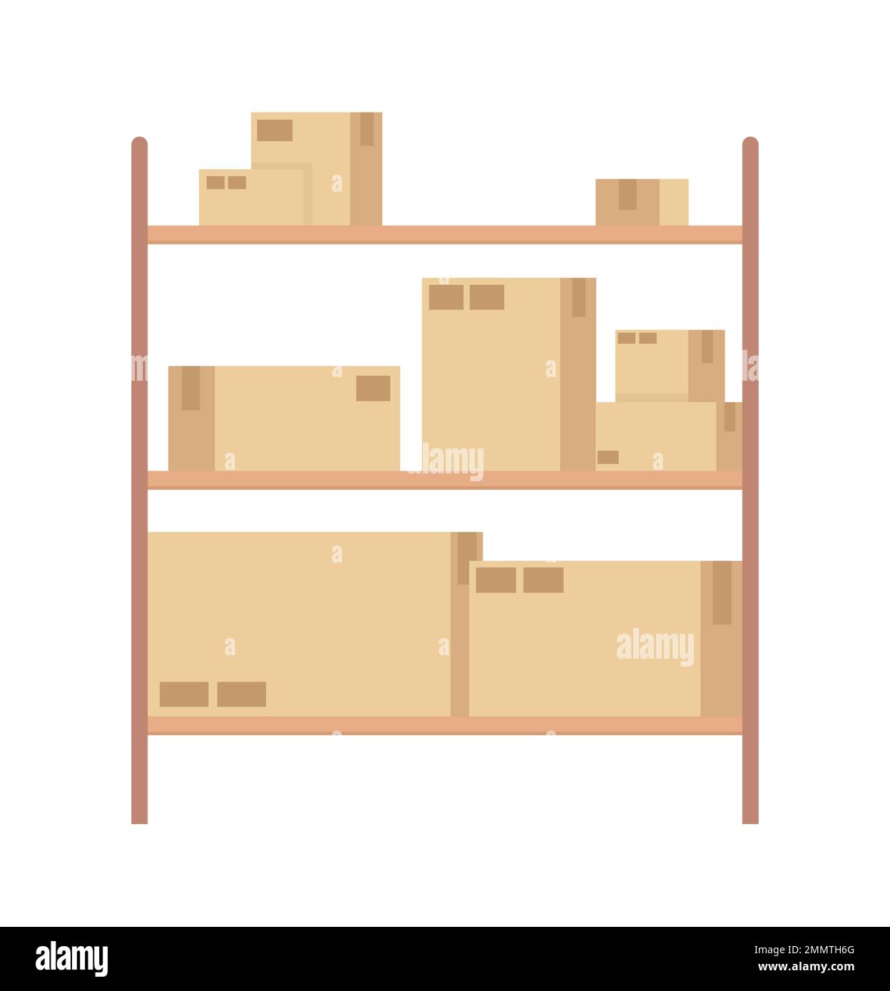 Container loading 2d flat animation hi-res stock photography and images ...