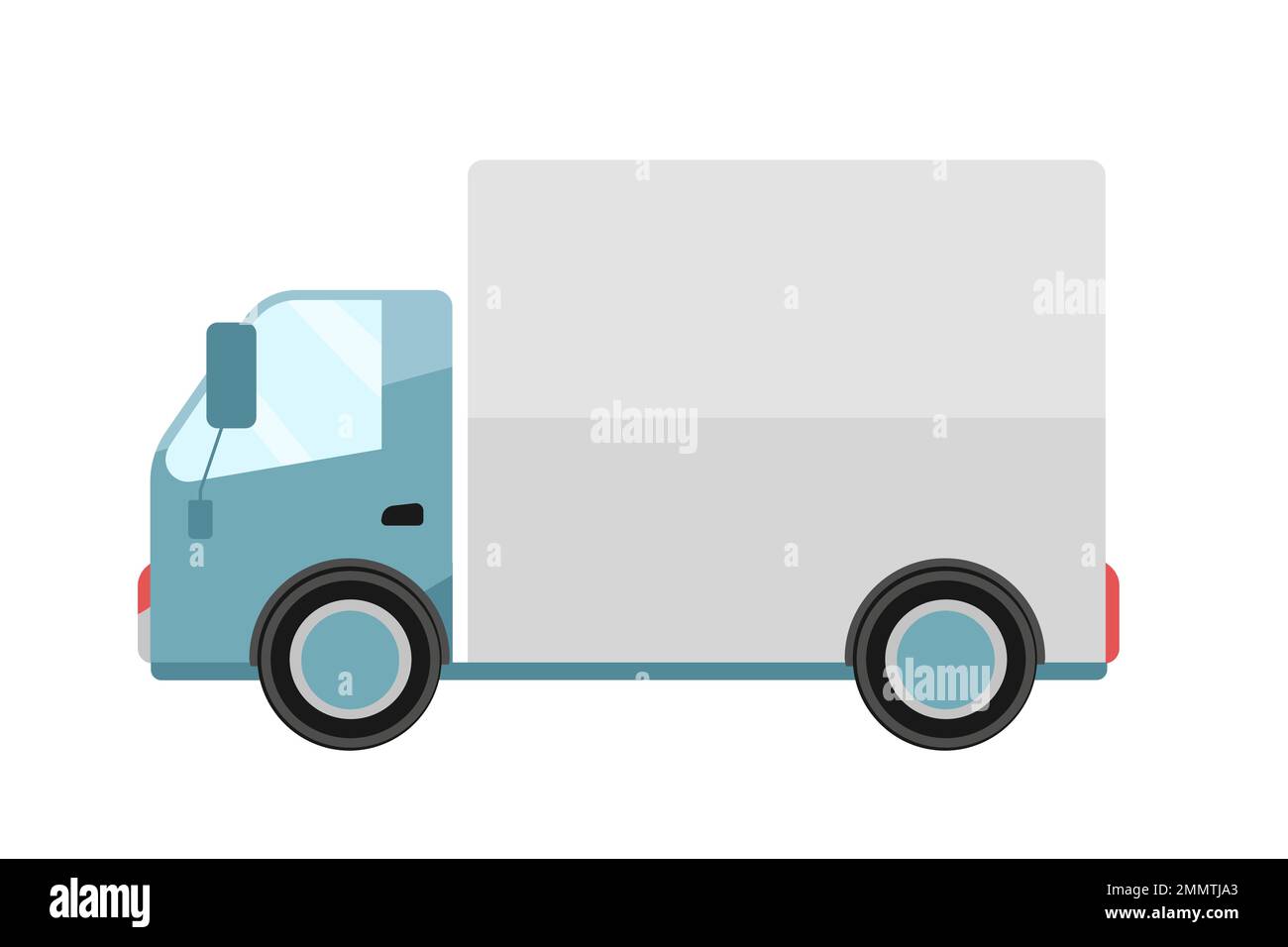 Cargo van for delivery semi flat color vector object Stock Vector Image ...