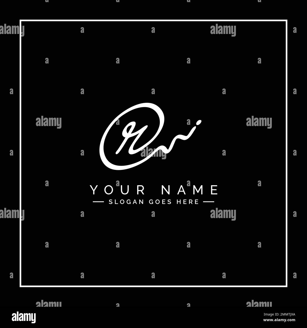 R Letter Signature Logo - R letter Initial Logo - Logo for Company Name ...