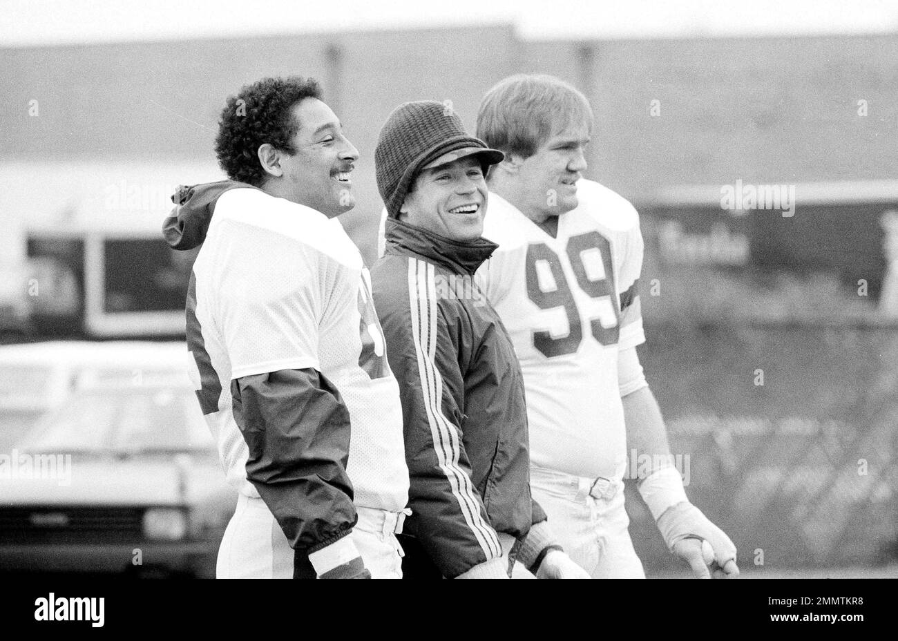 John Riggins, running back for he Washington Redskins, is all smiles ...