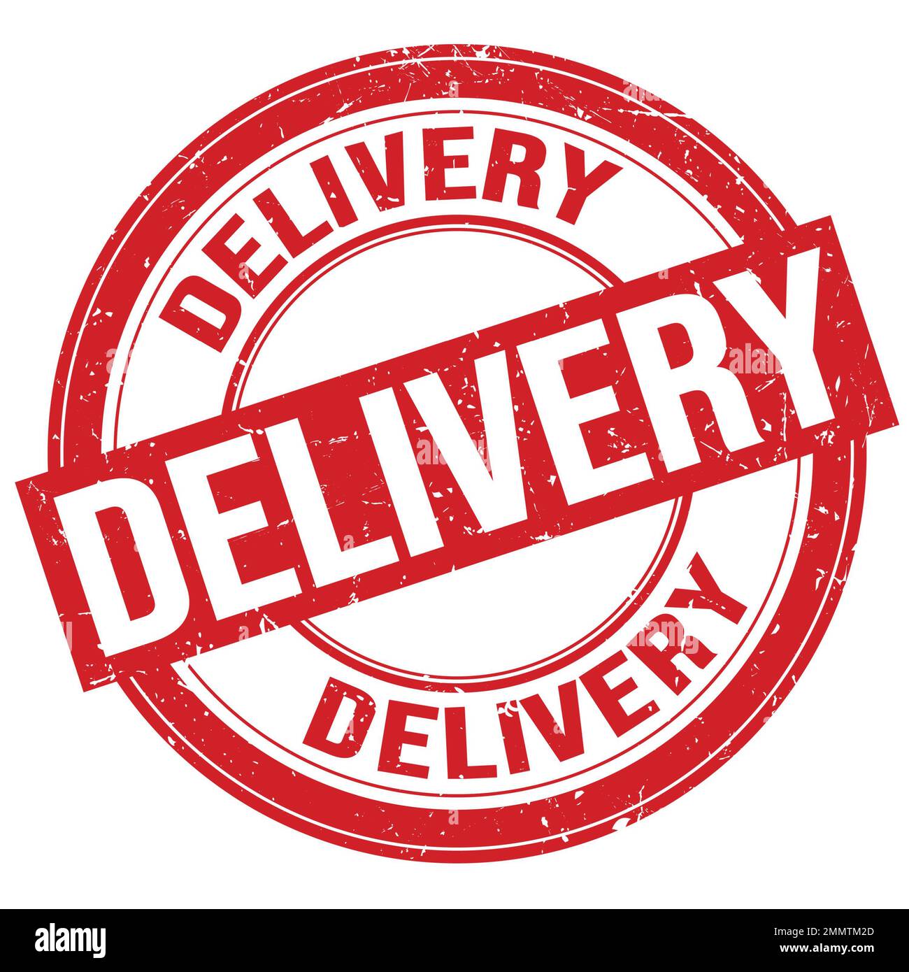 DELIVERY text written on red round grungy stamp sign Stock Photo - Alamy