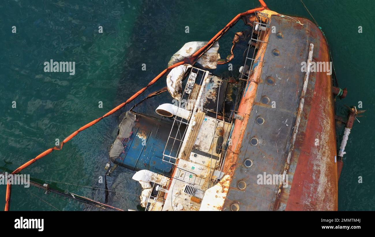 Underwater drone shipwreck hi-res stock photography and images - Alamy