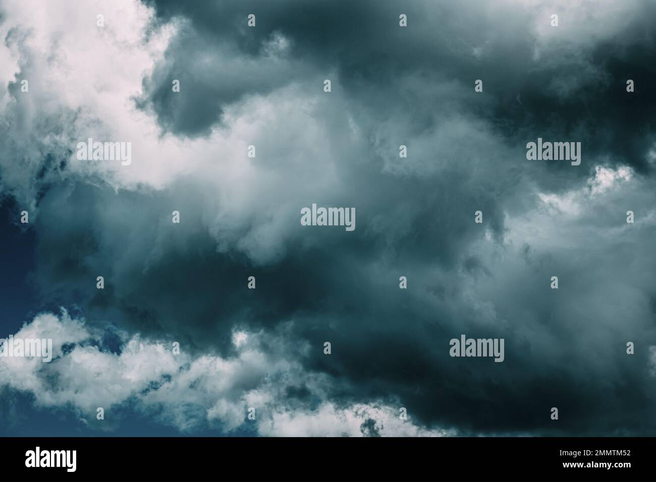 Storm clouds. Dark Blue Cloudy Rainy Sky With Rain Heavy Clouds. Storm ...