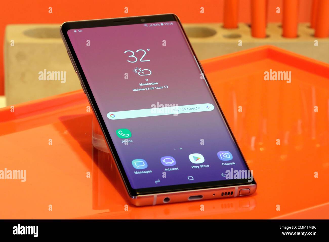 The Samsung Galaxy Note 9 is shown in this photo, in New York, Tuesday ...