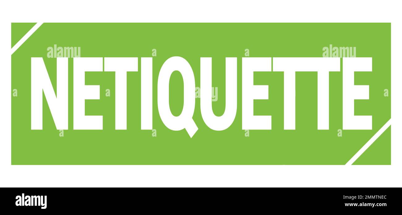 Netiquette text hi-res stock photography and images - Alamy