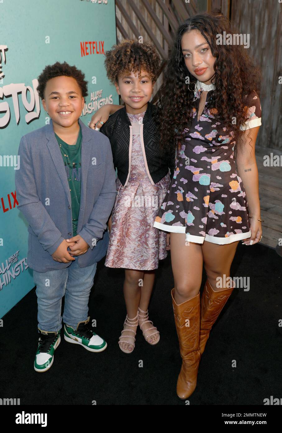 Maceo Smedley, from left, Leah Rose Randall and Kiana Lede are seen at ...