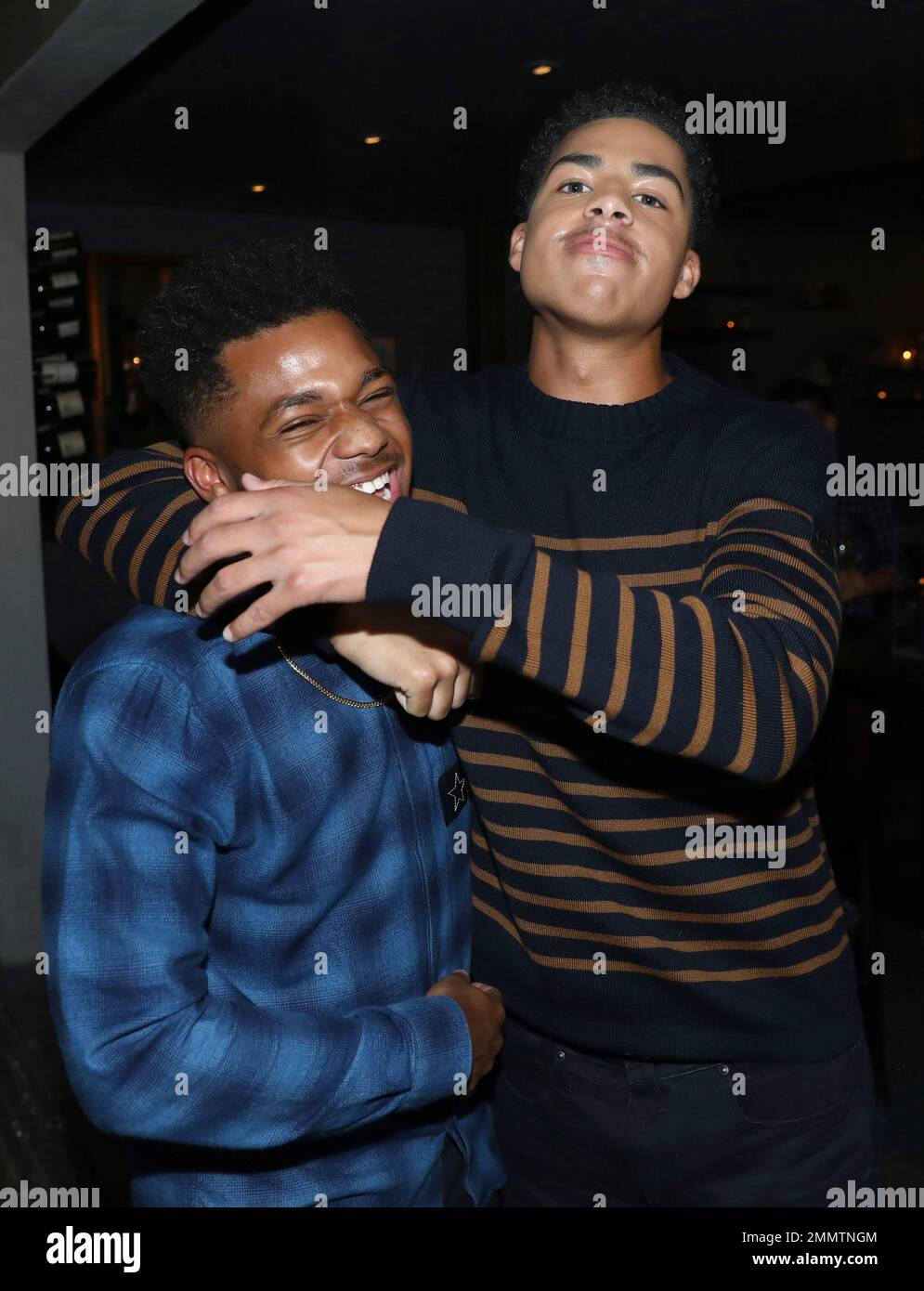 Nathan Anderson, left, and Marcus Scribner are seen at Netflix's All ...