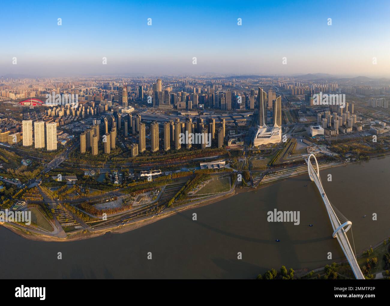 Have a bird's eye view of nanjing city Stock Photo - Alamy