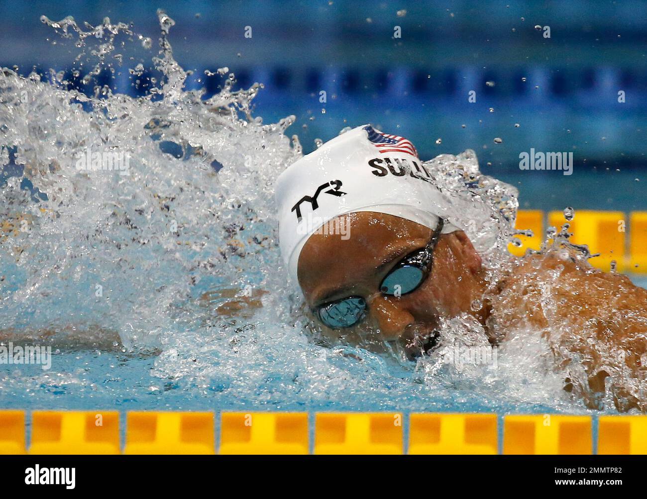 US swimmer Erica Sullivan competes in the women's 800m freestyle timed ...