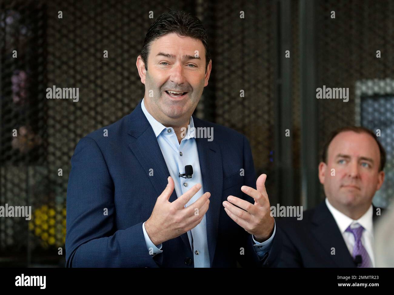 Steve Easterbrook, President & CEO of McDonald's, speaks during an ...