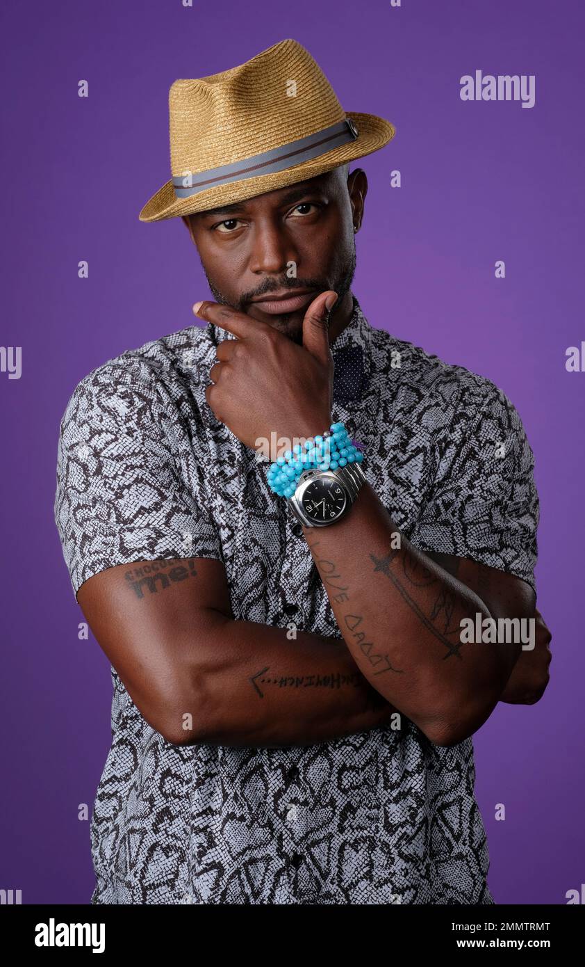 Taye Diggs, a cast member in the CW series "All American," poses for a ...