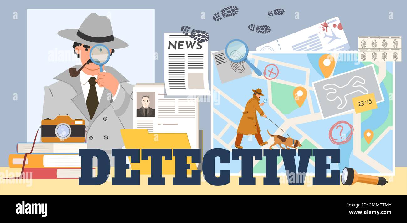 Crime poster Stock Vector Images - Alamy