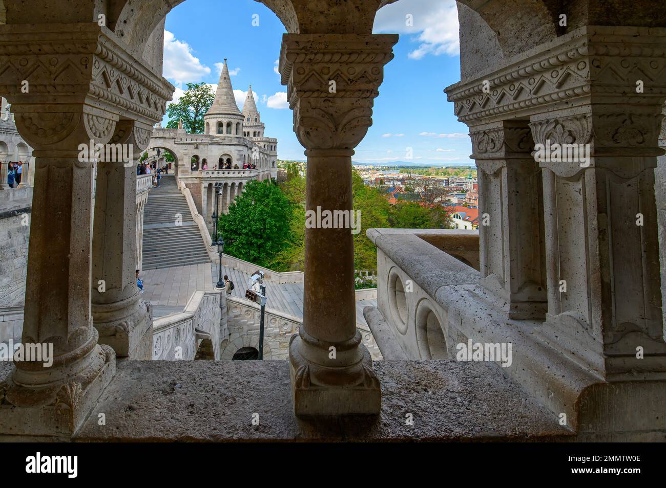 Budapest, Hungary. Fisherman's Bastion at the heart of Buda's Castle ...