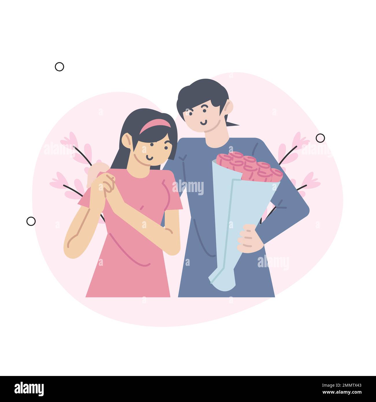 Situation couple Stock Vector Images - Alamy