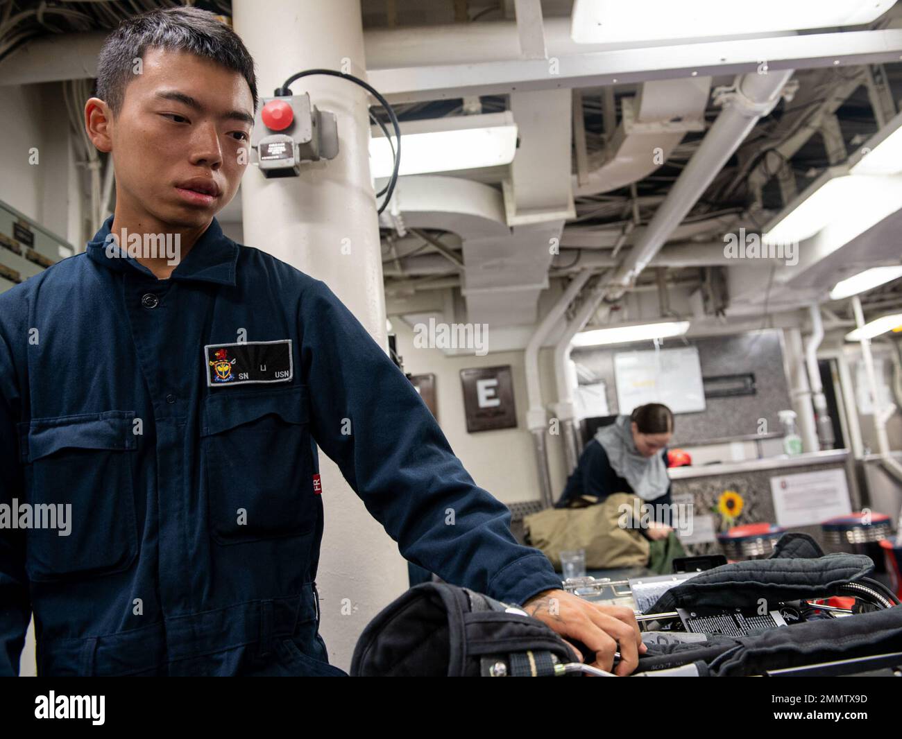 PHILIPPINE SEA (Sept. 23, 2022) Seaman Zhuang Li, from Queens, New York ...