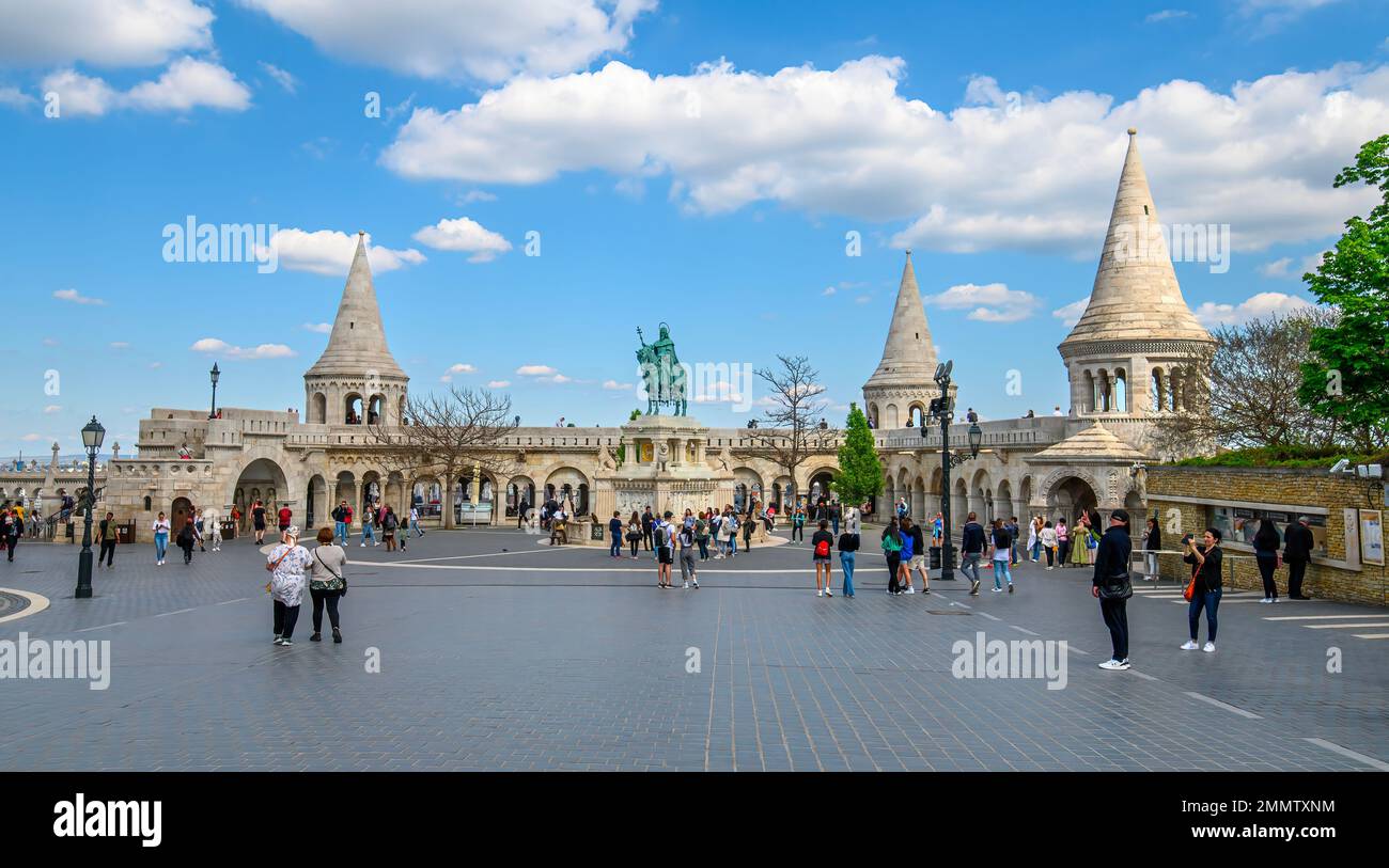 Budapest, Hungary. Fisherman's Bastion at the heart of Buda's Castle ...