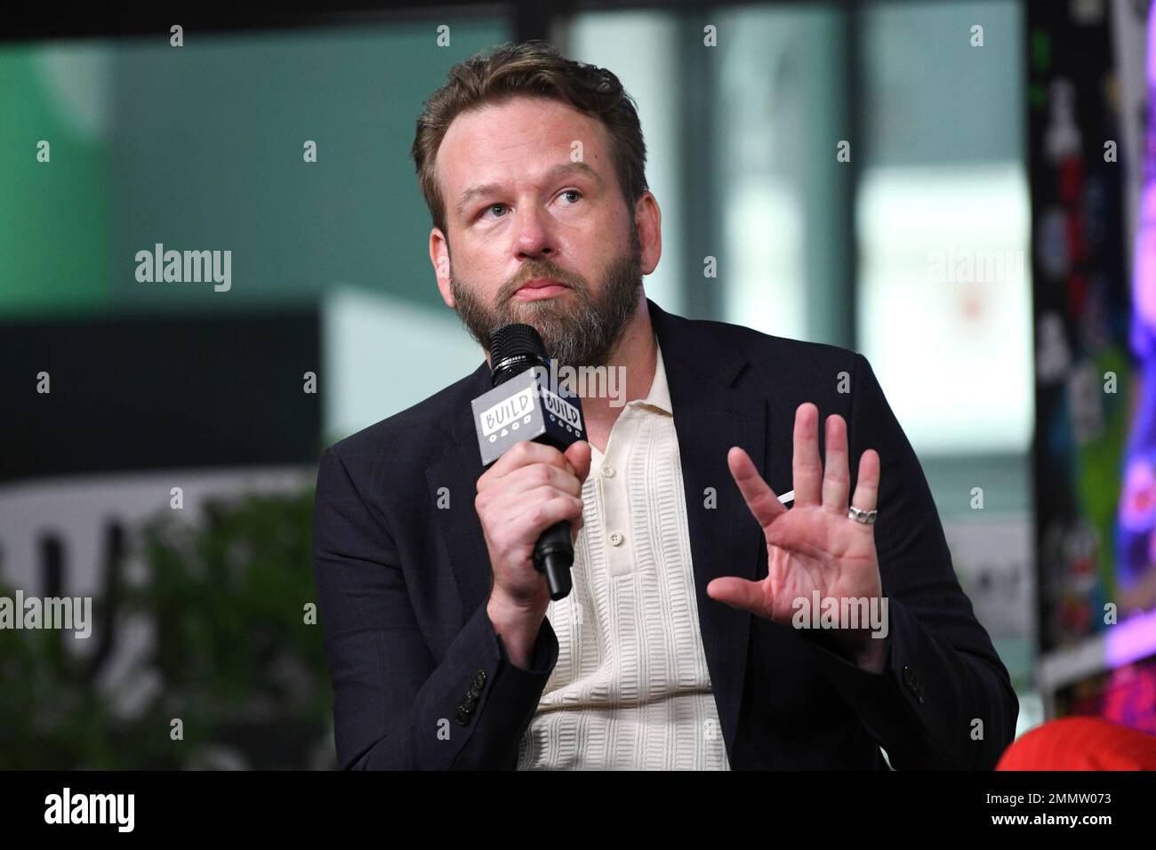 Actor Dallas Roberts participates in the BUILD Speaker Series to ...