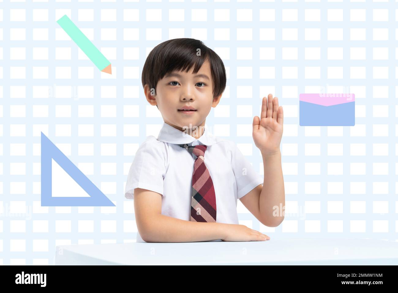 The little boy in learning Stock Photo - Alamy