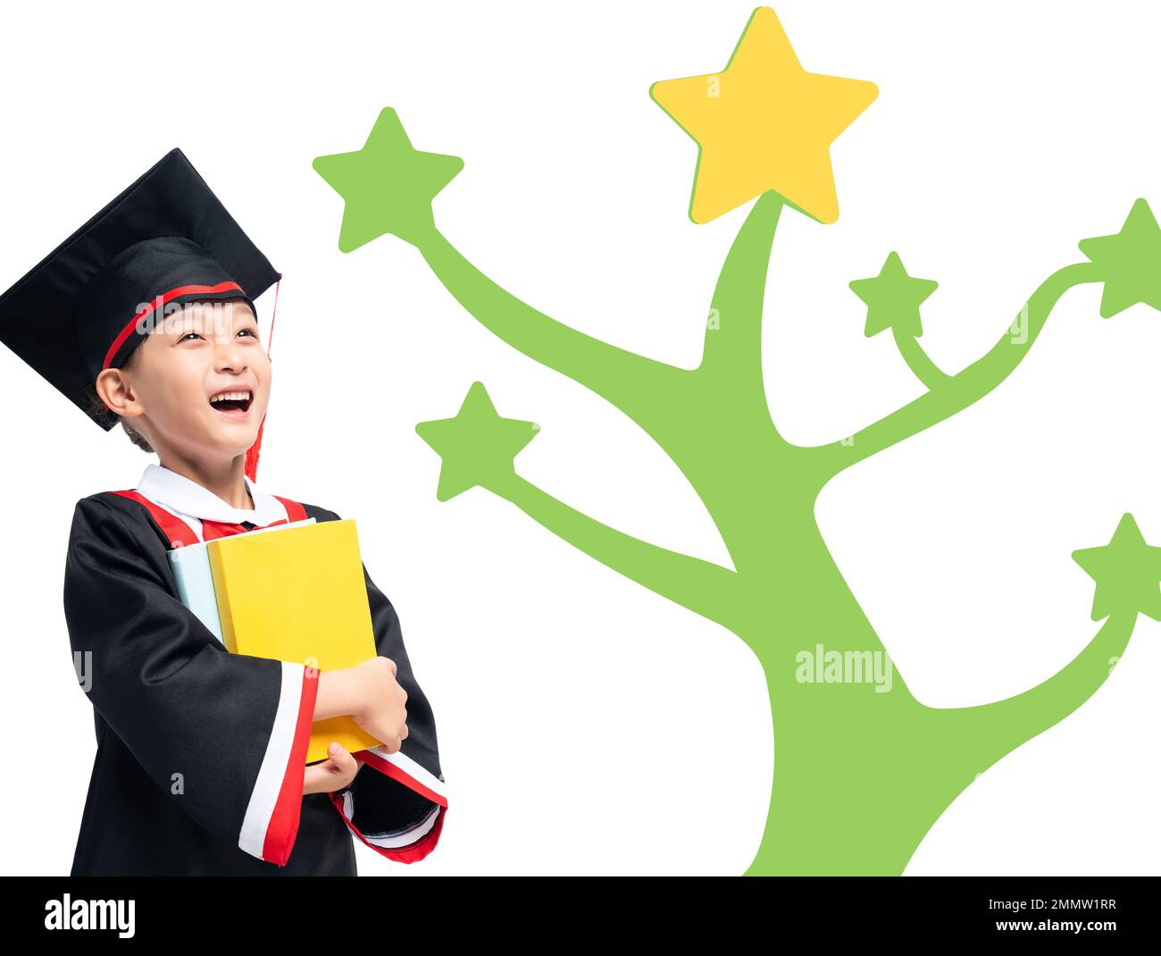 With a doctorial hat girl Stock Photo - Alamy