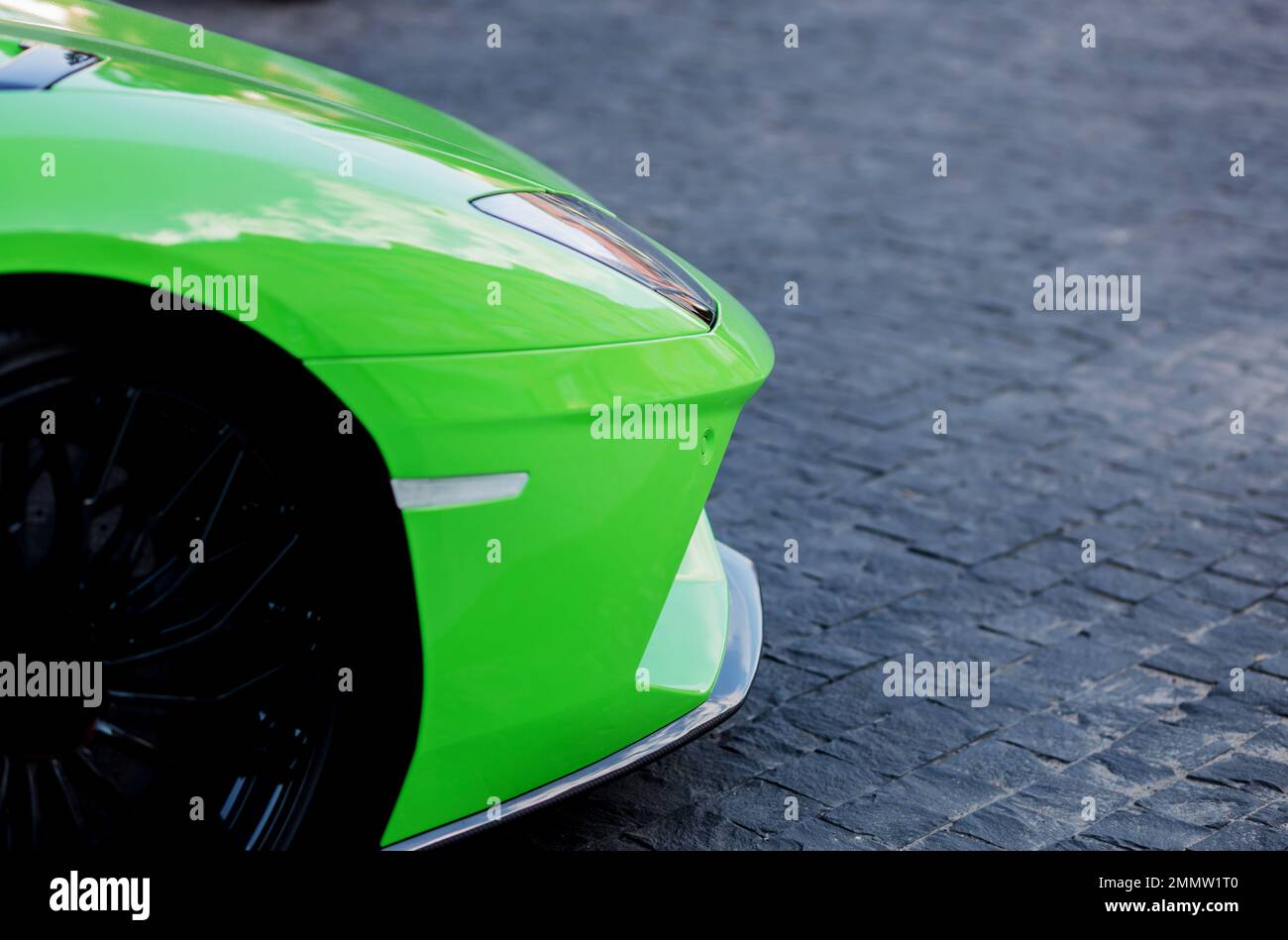 yellow modern sport car. copy space. luxury automobile Stock Photo - Alamy