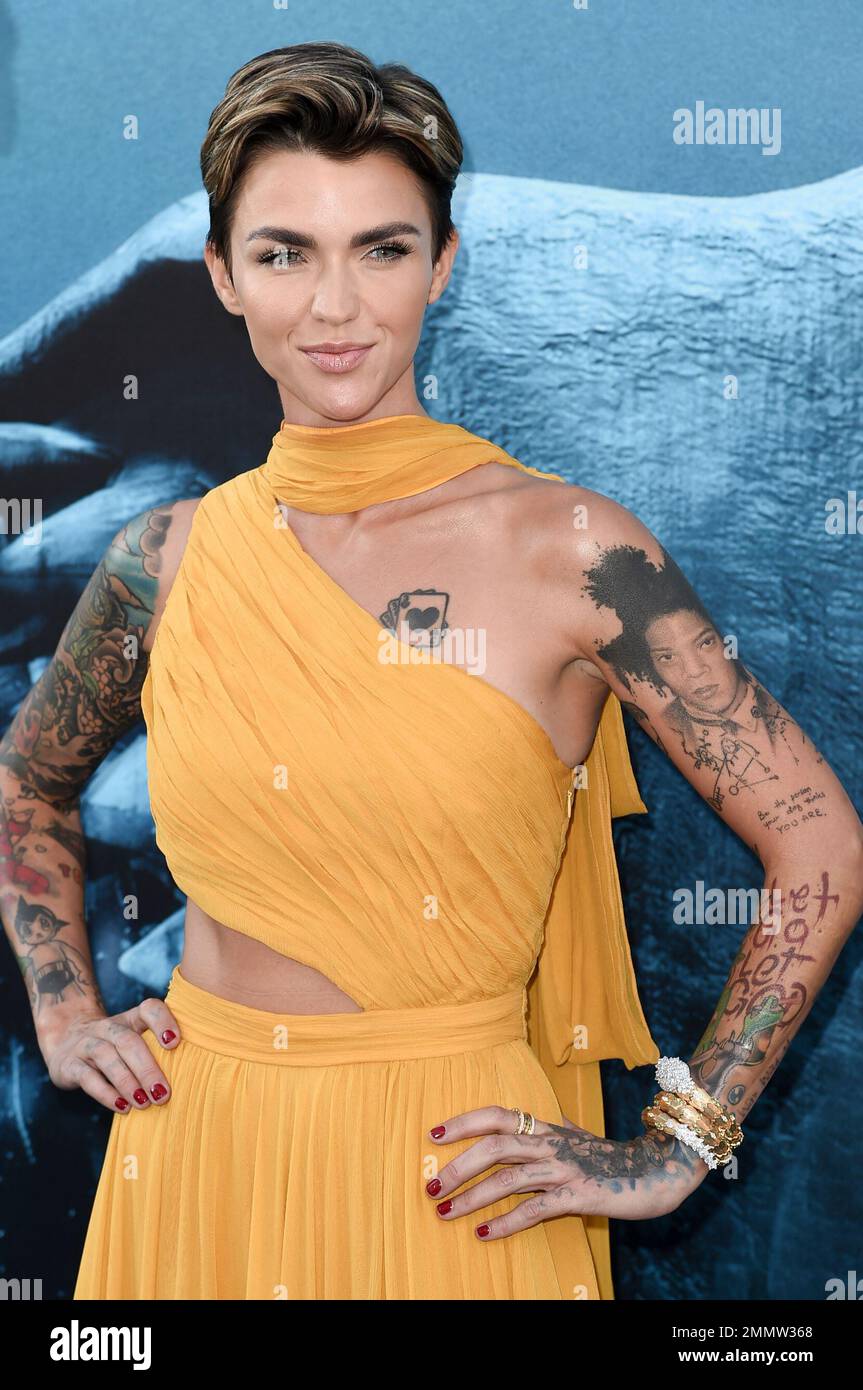 Ruby Rose attends the LA Premiere of "The Meg" at TCL Chinese Theatre ...