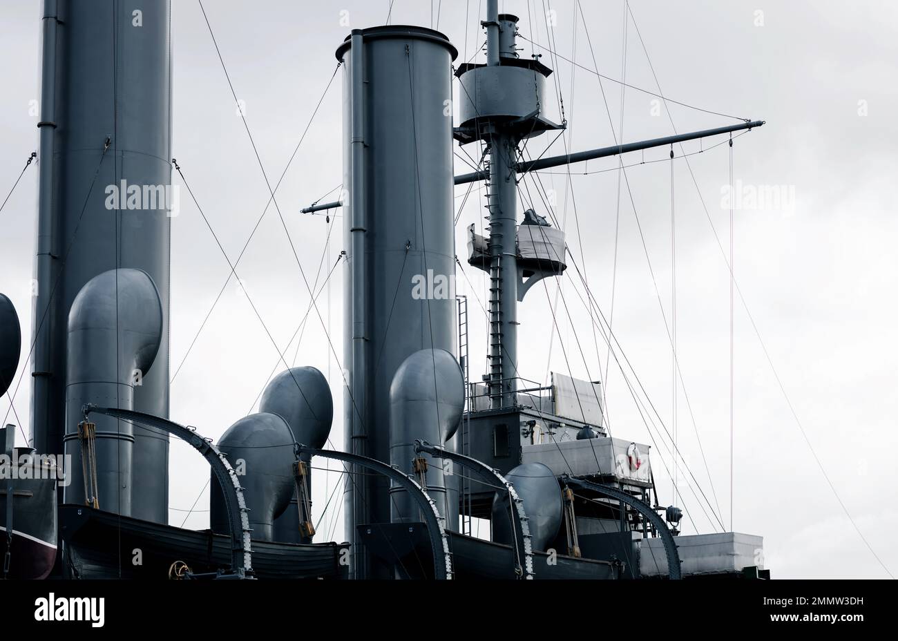 warship view. navy forces at sea. ship sailing at sea Stock Photo - Alamy