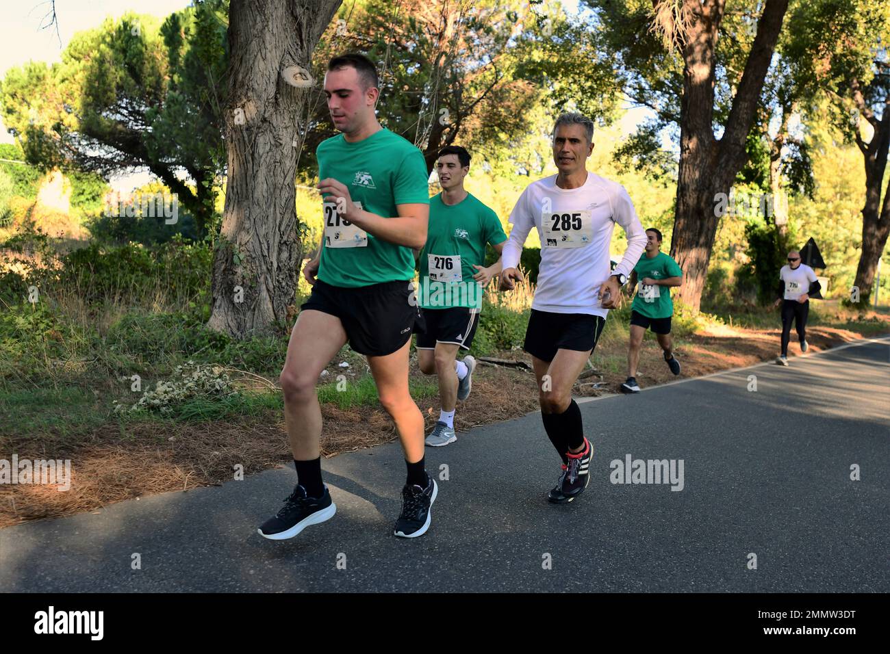 Some runners during the "Escape from the Tower" run. U.S Army Garrison ...