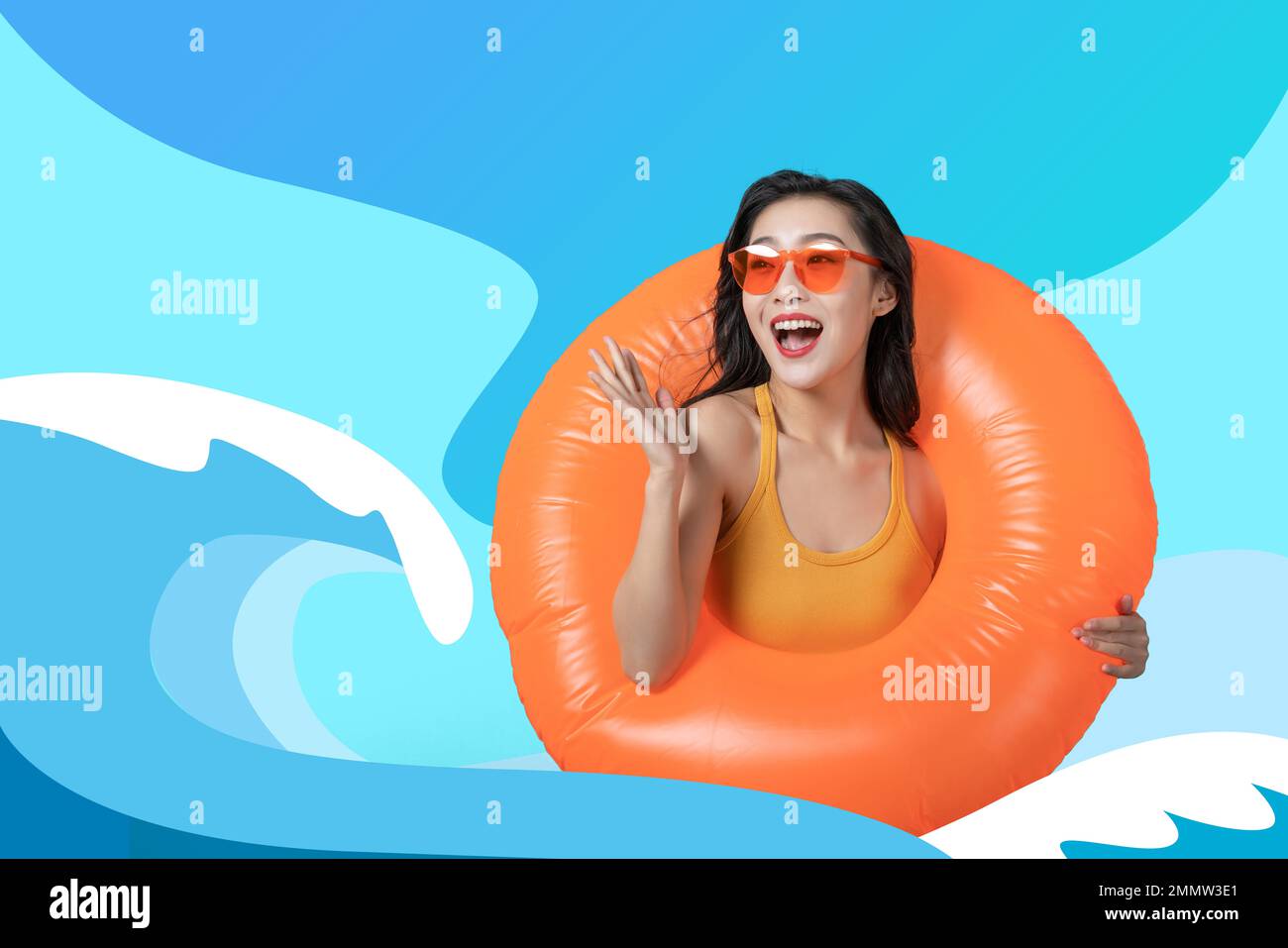 Young woman summer model Stock Photo - Alamy