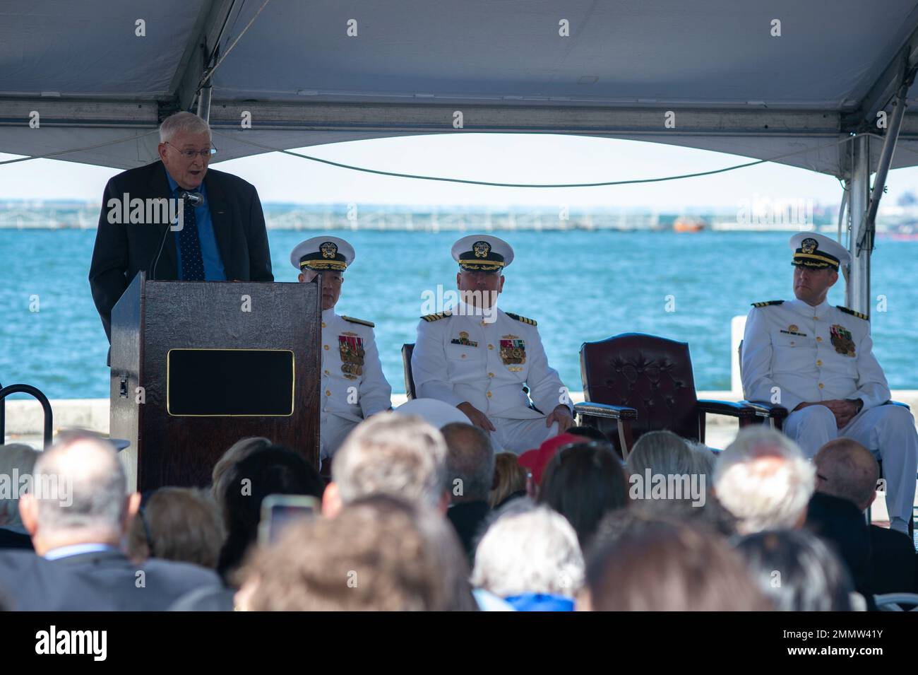 220923-N-NU634-062 NORFOLK (Oct. 23, 2022) – Retired Capt. Tom Eubanks ...