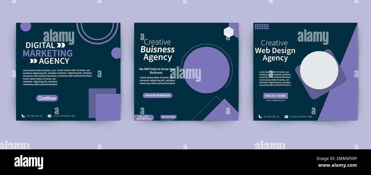 Digital business marketing banner for social media post templates ...