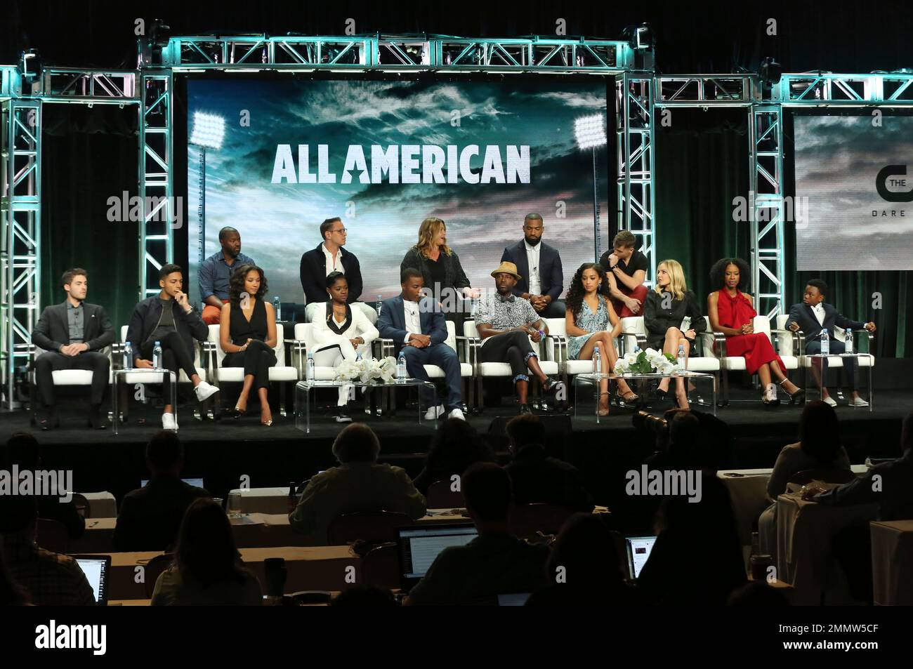 Cody Christian, from front row left, Michael Evans Behling, Greta ...