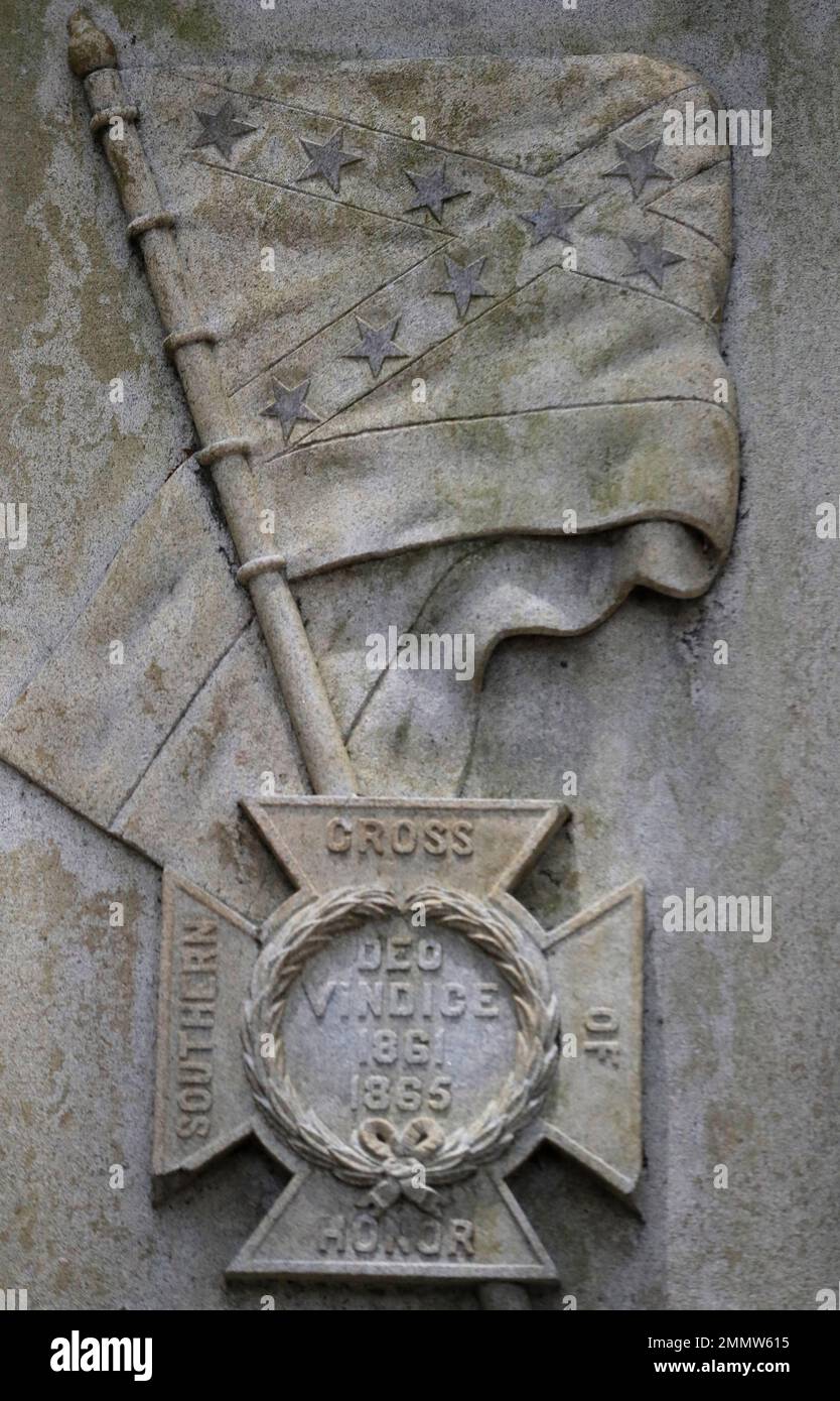 This Wednesday, Aug. 1, 2018 photo shows a detail of a statue ...