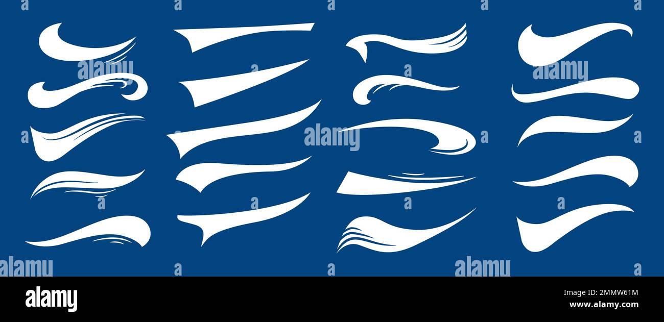 Handmade swooch tail set, brush lines in doodle. Lettering underlines ...