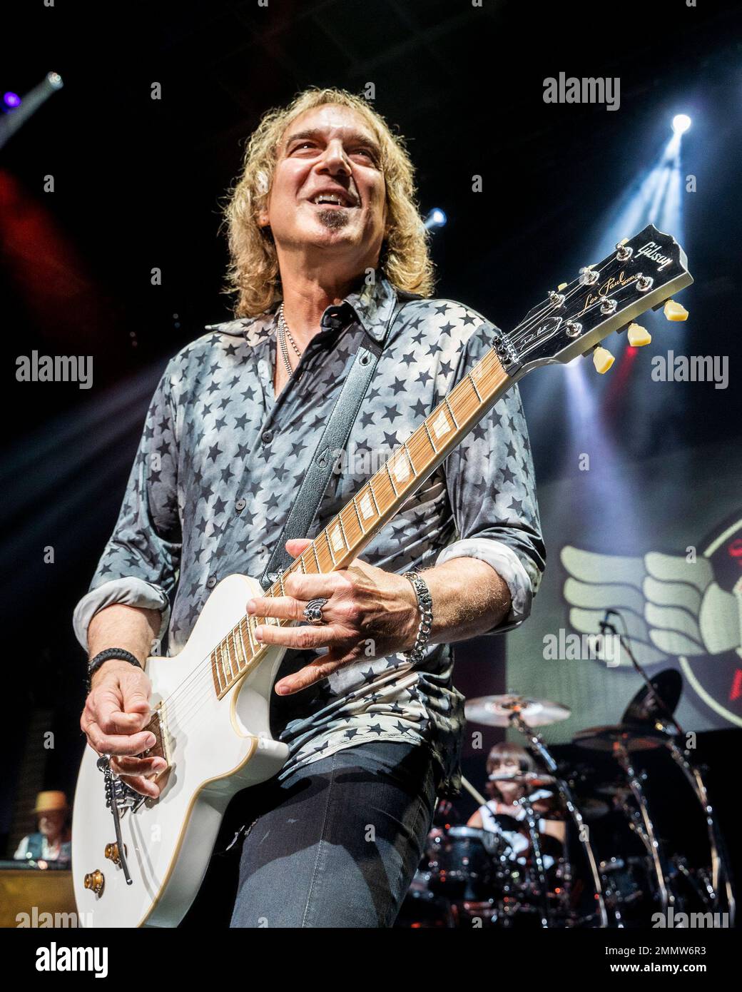 The American iconic rock band REO Speedwagon with lead guitarist Dave ...