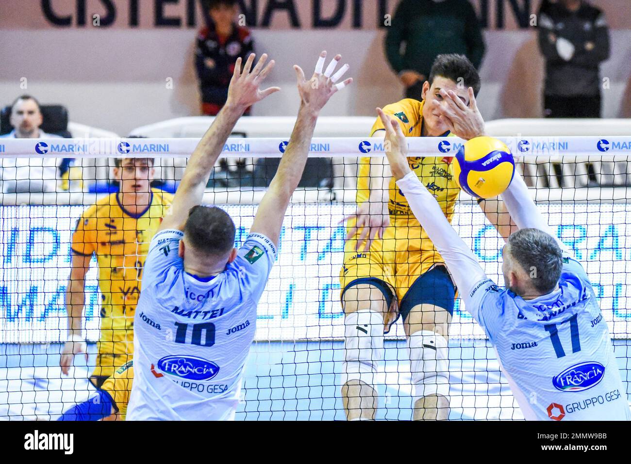 January 29, 2023, Cisterna, Italy: Cisterna, Italy, Palasport, January ...