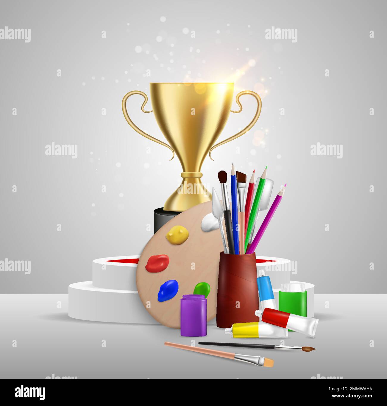 Art contest and competition emblem, logo, vector illustration Stock ...