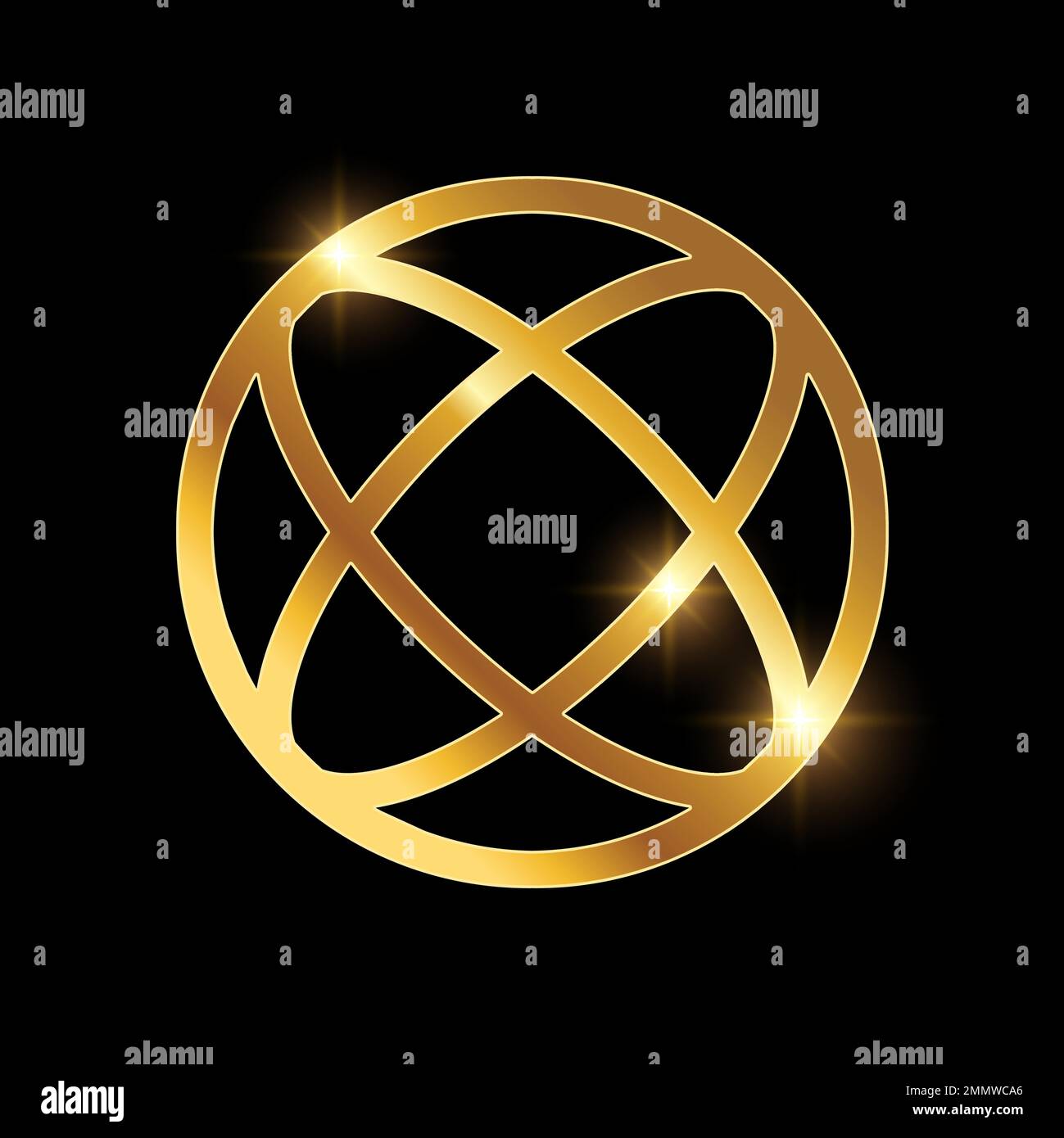 A vector illustration of Golden Internet Network Vector Icon in black ...