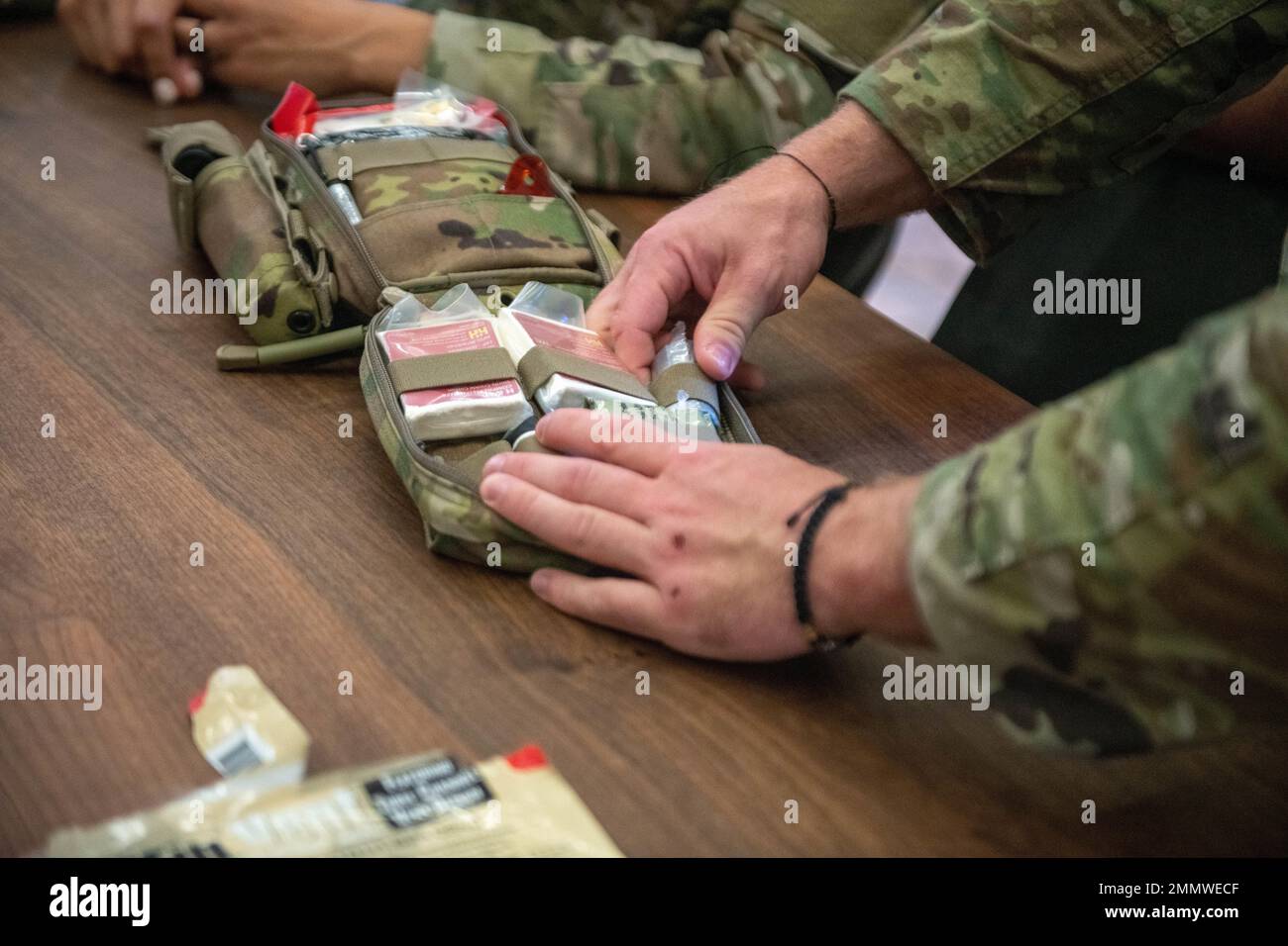 U.S. Air Force Capt. Daniel Porter, a clinical nurse with the 379th ...