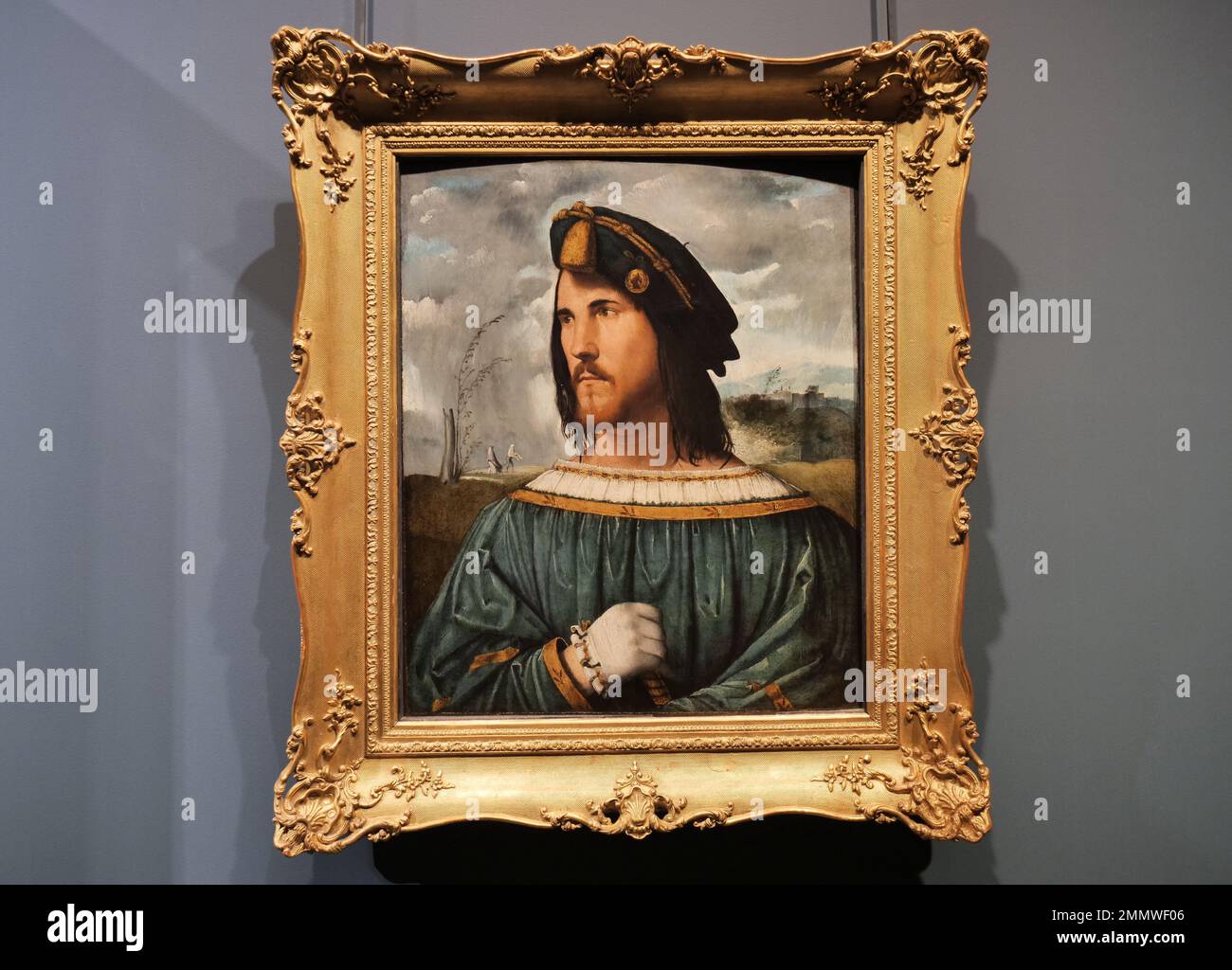 Altobello Melone portrait of Cesare Borgia exhibited at Accademia ...